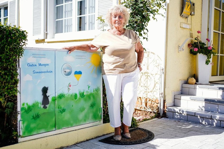 Inge Hess (80) ist Leimens bekannteste Graffiti-Künstlerin