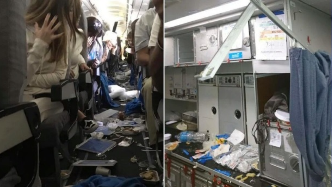 Panik auf Flug AR1133: Passagiere schleudern gegen Decke – Horror-Flug ...