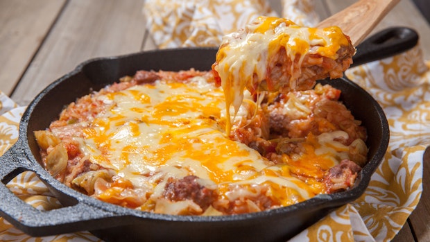 Genial einfaches Rezept für Reis-Hackfleisch-Pfanne: Alles aus einer ...